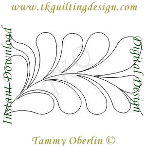 simple feather border design