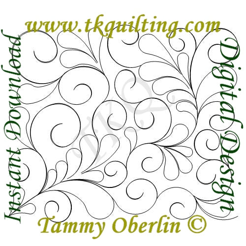 2180 Elegant Feather E2E | TK Quilting & Design II