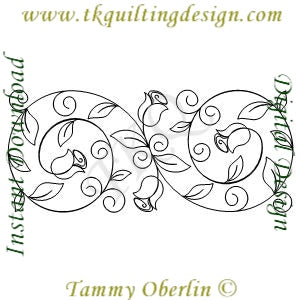 2265 Rose Vine Border | TK Quilting & Design II