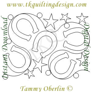 2459A Horseshoe E2E 2 QLI | TK Quilting & Design II