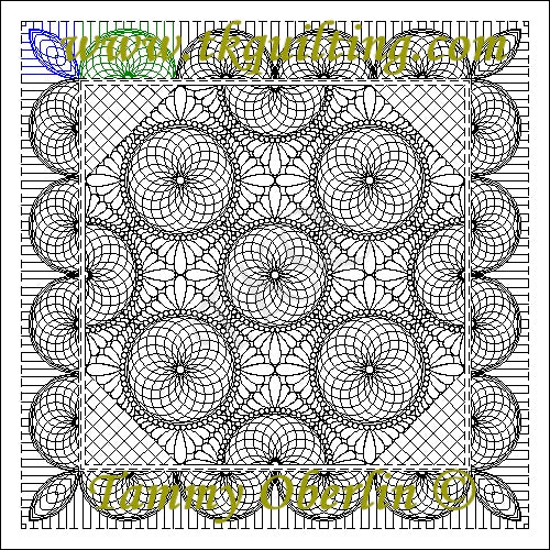 3053 Curve Hatch Border 7 | TK Quilting & Design II
