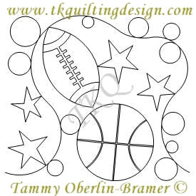 3568 Sports Star E2E | TK Quilting & Design II