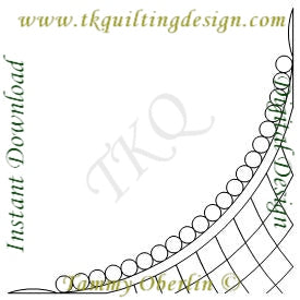 571 Curve Cross Hatch N Pearl Block Set | TK Quilting & Design II