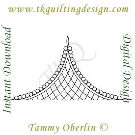 571 Curve Cross Hatch N Pearl Block Set | TK Quilting & Design II