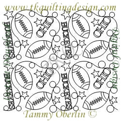 3622 Ohio Football E2E | TK Quilting & Design II