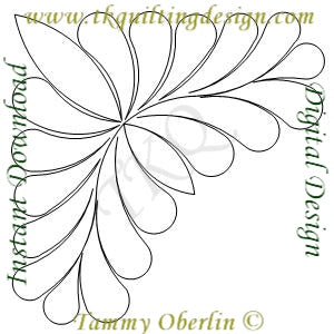 2245A Feather Border Corner Motif | TK Quilting & Design II