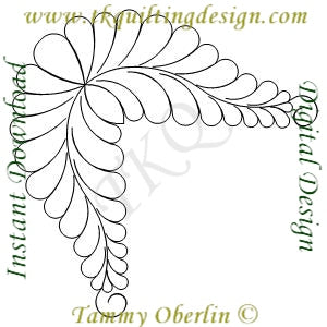 2246 Serpentine Feather Border Corner | TK Quilting & Design II