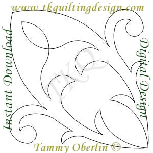 2310C Iris Border Corner | TK Quilting & Design II