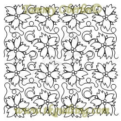 2958 Poinsettia 2 E2E | TK Quilting & Design II