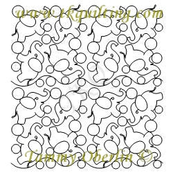2978 Baby Elephants E2E | TK Quilting & Design II