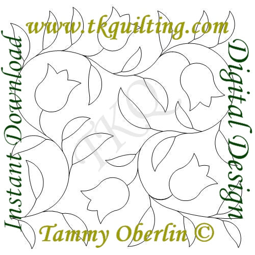 2985 Spring Tulips E2E | TK Quilting & Design II