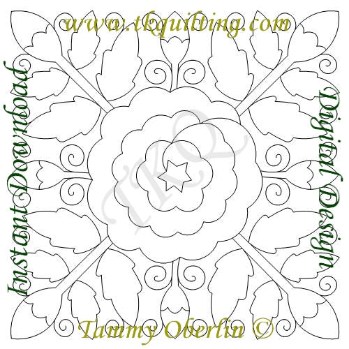 3204 Rose of Sharon Block 14 | TK Quilting & Design II