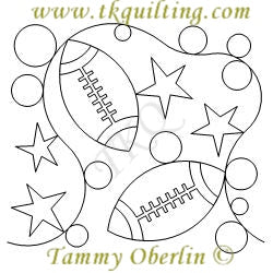 3208A Football Star E2E | TK Quilting & Design II