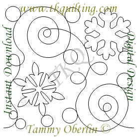 3304 Loopy Snowflakes E2E | TK Quilting & Design II