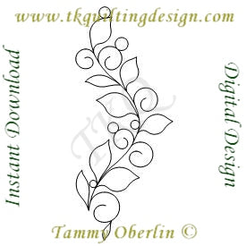 3584 Boomerang Vine Block | TK Quilting & Design II