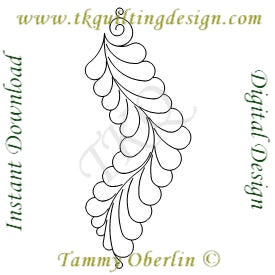 3585 Boomerang Feather Block | TK Quilting & Design II