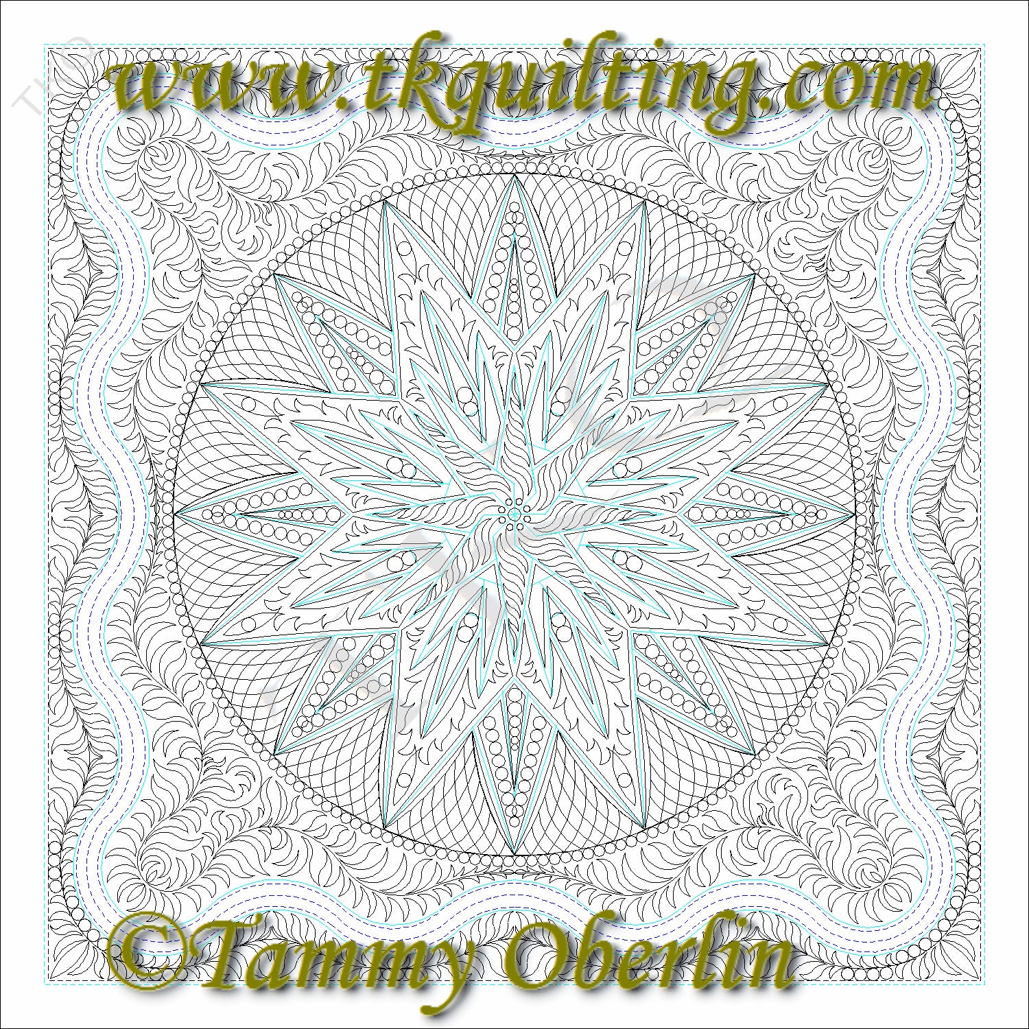 High quality digitized quilting pattern by Tammy Oberlin | TK Quilting ...