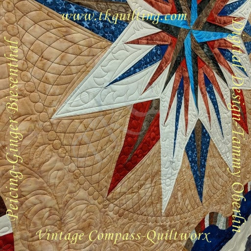 537 JN Vintage Compass Design Set | TK Quilting & Design II