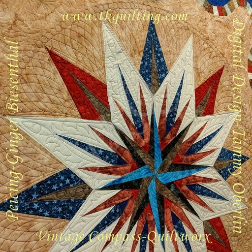 537 JN Vintage Compass Design Set | TK Quilting & Design II